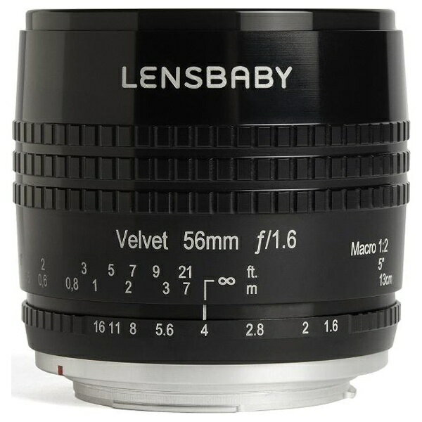 焦点距離56mm、開放F値1.6で、レンズ先端から最短13cmまでの接写が可能なレンズ。■Velvet 56（ベルベット56）は3群4枚のレンズ構成で、高次球面収差を出すことにより、ソフト効果を出しています。■後加工での画像処理やソフトフィ...
