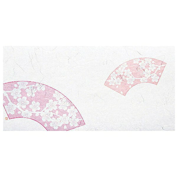 薄色四季紙 桜（100枚入）■「ミニまっと」「お料理掛け紙」として懐石料理の「おしながき」「献立表」として四季折々に幅広くご利用いただけます。☆四季の花とカラーを扇で日本らしく表現しました。・サイズ：約13×26cm・重量：225g・保証期...