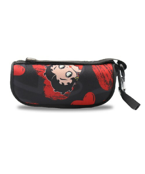 LOUDMOUTH×Betty Boop のコラボ商品。ボール3球収納可能なボールポーチ。カラビナ付きなので、ベルトループやDカンなどに取り付け可能。