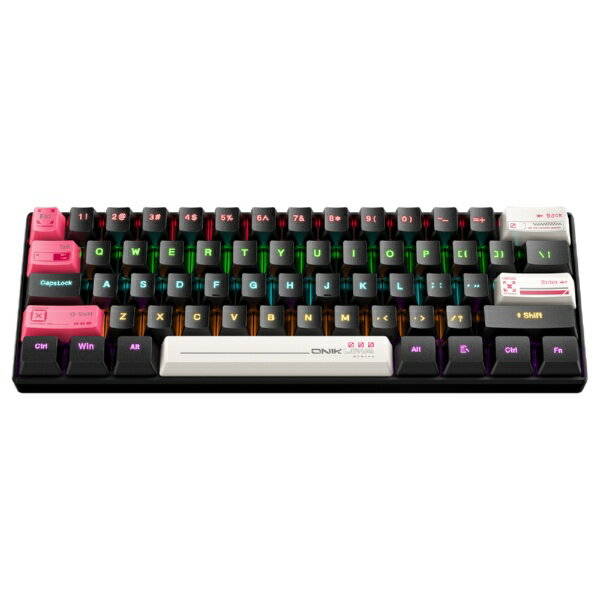 デスクを広く使えるコンパクト61キー。本格メカニカルゲーミングキーボード■デスクが広がる61キー設計マウスの可動域を最大限に確保できるコンパクト設計で、エイム操作が快適になります。■本格メカニカルスイッチゲーマーに最適な打鍵感と応答速度を備...