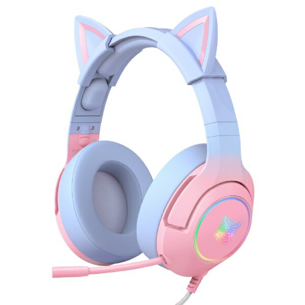 あなたのデスクを最高に可愛く。着脱式ネコミミ付きヘッドセット「ONIKUMA K9 RGB Stereo Gaming Headset with Cat Ears for PS4、Xbox、PC and Switch」■キュートなネコミミデ...