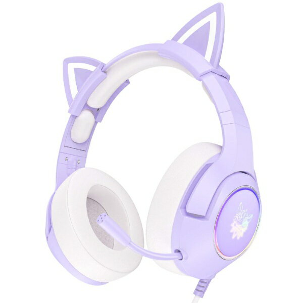 あなたのデスクを最高に可愛く。着脱式ネコミミ付きヘッドセット「ONIKUMA K9 RGB Stereo Gaming Headset with Cat Ears for PS4、Xbox、PC and Switch」■キュートなネコミミデ...