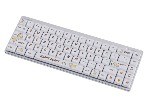 「かわいい」と「品質」の両立を叶えたロープロファイルメカニカルキーボード「Three-Mode Low-Profile Mechanical Keyboard」■複数デバイス接続BT1/BT2/2.4Ghzレシーバーを介して3台のデバイスに...