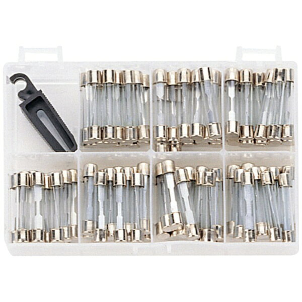 ■セット内容：5A・7.5A・10A・15A・20A・25A・30A（各15個入り）ヒューズプーラー（1個入り）■ヒューズ切れの交換用に【仕様・規格】・単品補充可 全長：32mm　太さ：6.5mm　合計106個入り　耐電圧250V【質量・質...
