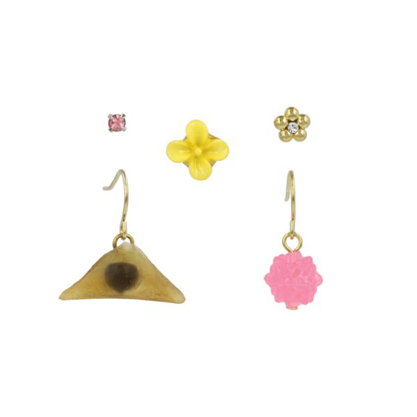 セットピアス■素材真鍮/アクリル/粘土