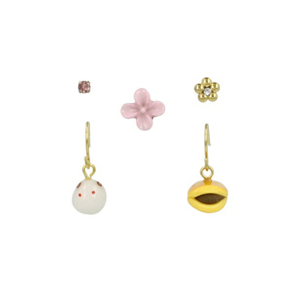 セットピアス■素材真鍮/アクリル/粘土