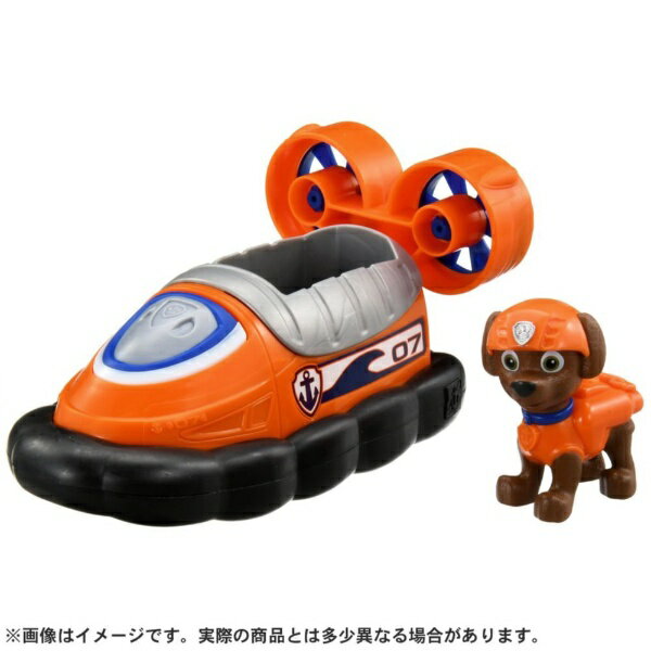 『パウ・パトロール』のフィギュアとビークルがセットになって登場！「ズーマ」のフィギュアと「ホバークラフト」のセットだよ！パウ・パトロールの仲間を集めて遊ぼう！別売のプレイセットで遊ぶともっと楽しい！(C)2026 Spin Master L...