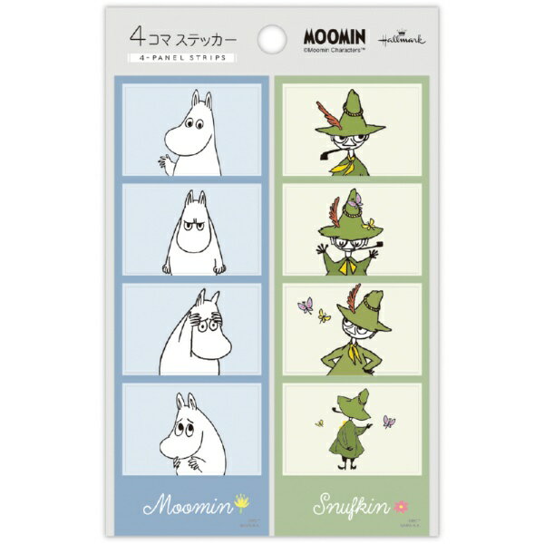 台紙：175×110mmシール：152×51mm×2種紙素材2シート入り(C) Moomin Characters (TM)