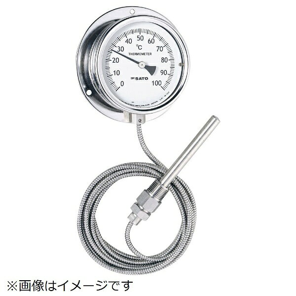 ■ケース、ねじ、感温部の材質がすべてステンレス（SUS304）ですので、防錆、防食に優れています。【用途】・測定対象： 液体・空気。【仕様】・測定温度範囲（℃）： 0〜50・温度最小表示（℃）： 1・感温部長さ（mm）： 100・測定精度：...