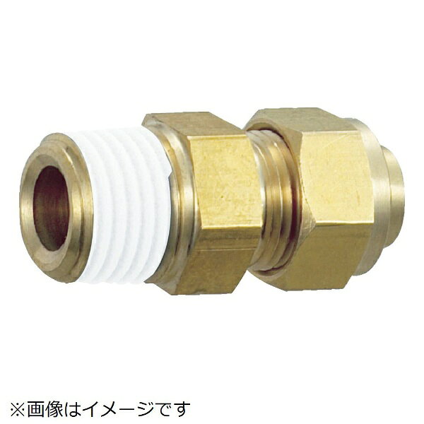 ■ねじ部にシール加工を施しています。■耐圧、耐震動性に優れます。【用途】・空圧、油圧、水圧用。【仕様】・呼び径： R1/8・適合チューブ外径（mm）： 6・接続口径： R1/8・使用流体： 水・空気・油・使用流体： 水・空気・油・液体温度：...
