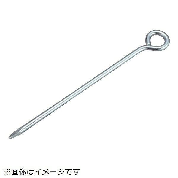 ■1箱100本入のお買い得パックです。■ロープやワイヤなどを固定するのに最適です。【用途】・各種テント、タープ設営、園芸、区画ロープ設置など。・ロープなどを地面に引っ張り固定する時に使用。【仕様】・首下長（mm）： 200・幅（mm）： 3...