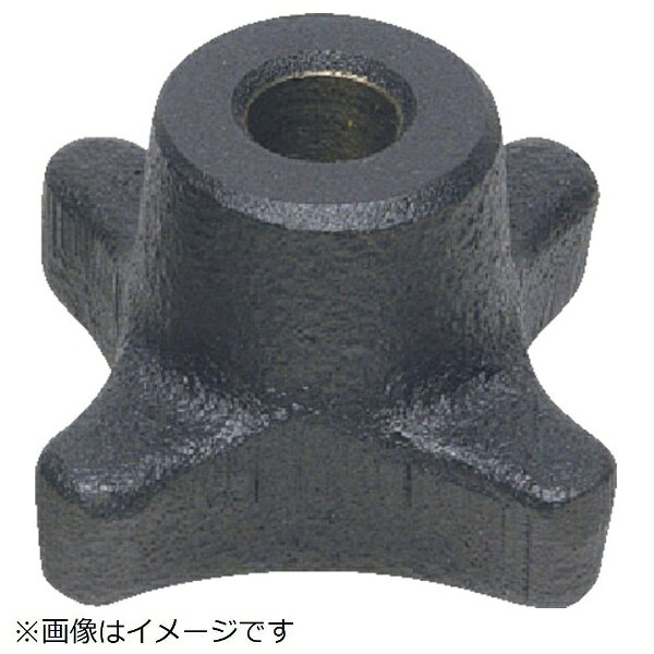 ■手になじむ十字型のノブです。【仕様】・外径（mm）： 40・ノブ高さ（mm）： 25・ねじ寸法： M8×1.25・ねじ深さ（mm）： 14・タップ穴タイプ