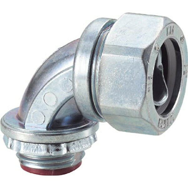 ■通線口にはインシュレータを取り付けておりますので絶縁ブッシングの取り付けは必要ありません。【用途】・ケイフレックスを制御盤類のノックアウトに接続するための90°形コネクタ。【仕様】・寸法（mm）A： 58.8・接続ねじS1（mm）： 41...