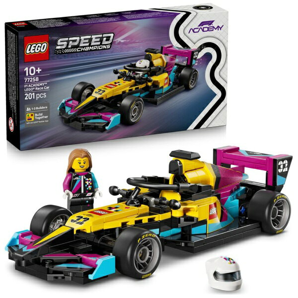 2026年、レゴ(R) グループが独自のレースカーでF1 ACADEMY（TM）に参戦？！それを記念するディスプレイモデルの登場です。レゴ(R) スピードチャンピオン F1 ACADEMY（TM）レゴ(R) レースカー（77258）は、女性...