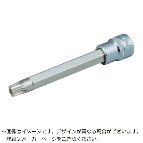 ■いじり防止のロングタイプです。■早回しに便利なローレット加工仕上げです。【用途】・T型トルクスねじの締付け、緩め作業用。【仕様】・呼びNo.： T30・先端寸法（mm）： 5.49・差込角（mm）： 9.5・全長（mm）： 125・ビット...