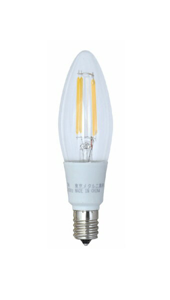 ●口金：E17 ●定格入力電圧：100V ●消費電力：4W ●明るさ：440lm ●色温度：2700K(電球色) ●配光角度：290度 ●平均演色評価数：Ra80 ●外径：35mm ●全長：111mm ●重量：24g ●グローブ種類：ガラス...