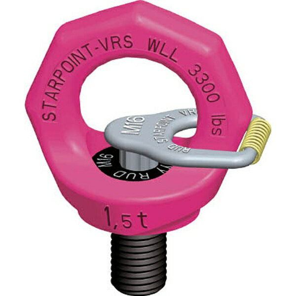 ■今まで不可能であった、アイボルトでの横吊り作業が安全に行えます。■本体部分が荷重方向にボルトが緩まず360度回転します。■CEマーク取得品で海外向け金型にも取付可能です。■高強度・コンパクト設計です。■継目のないリングで強靭です。■周囲温...