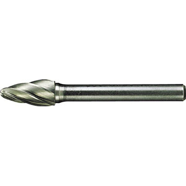 ■アルミニウム切削用の超硬バーです。■刃径6.0mm以下のものは、オール超硬（全長50.8mm）です。【仕様】・形状： 砲弾（アルミカット）・刃径（mm）： 6・刃長（mm）： 19.0・軸径（mm）： 6・シャンク径（mm）： 6・軸長（...