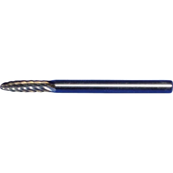 ■アルミニウム切削用の超硬バーです。■刃径6.0mm以下のものは、オール超硬（全長50.8mm）です。【仕様】・形状： 砲弾（アルミカット）・刃径（mm）： 12.7・刃長（mm）： 25.0・軸径（mm）： 6・シャンク径（mm）： 6・...