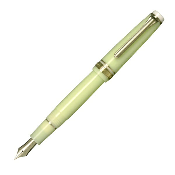 ・ペン先：14金／中型・方式：両用式(コンバーター・カートリッジ)・本体仕様：蓋・胴・大先：PMMA樹脂・金属部品：ゴールドIP仕上げ・本体サイズ：φ17×124mm(クリップ部含む)・本体重量：16.8g