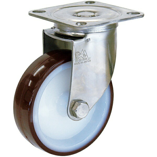 ■芯金・旋回部・ベアリングにはステンレス（SUS304）を使用しています。■自在旋回部には防塵カバーが付いた滑らかな動きの二層ベアリングを装備しています。【用途】・電子部品・精密測定装置の運搬【仕様】・許容荷重（daN）： 147・許容荷重...