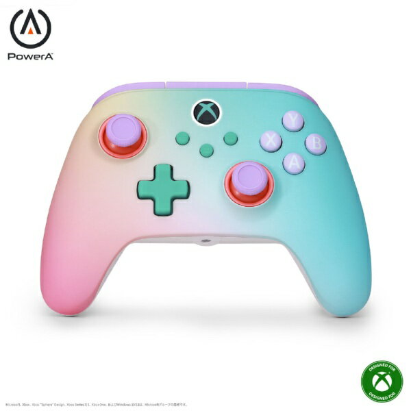マイアミビーチのサンセットや、シャーベットのような色合いが広がるデザインの、Xbox Series X/S に対応したXboxライセンスのワイヤレスコントローラー。付属USBレシーバーによる低遅延ワイヤレス接続。ホールエフェクトセンサー、カ...