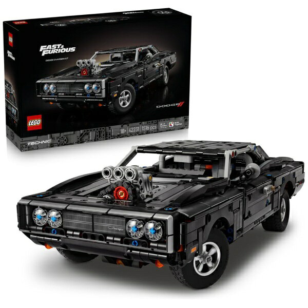 V型8気筒エンジン搭載の「レゴ(R) テクニック ワイルド・スピード Dodge Charger R/T カー」を組み立てて、そのつくりを探ろう「レゴ(R) テクニック ワイルド・スピード Dodge Charger R/T カー（4223...