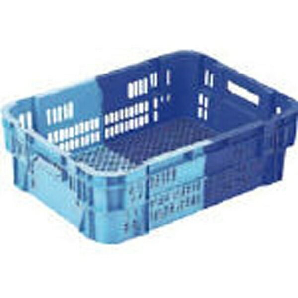 ■ネスティング（積み重ね）式2色コンテナです。■収納効率が良く、空箱時場所を取りません。■違う色を揃えるとネスティングして高さ1／2〜1／4になります。■同じ色を揃えるとスタッキング（積み上げ）できます。■生鮮食品・日配食品の生産・流通・陳...