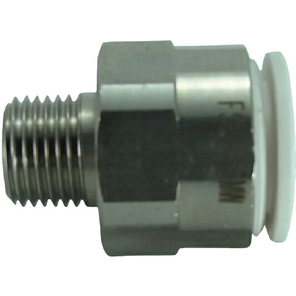【用途】0使用流体【仕様】・接続口径： R1/8・適合チューブ外径D（mm）： 10・六角対辺（mm）： 17・使用圧力： 1MPa（空気）、0.3MPa（水）・使用流体： 空気、水・流体温度： -5〜60℃（空気）、5〜40℃（水）