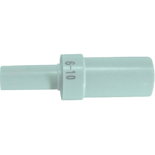 【用途】0使用流体【仕様】・ジョイント径E1（mm）： 6・ジョイント径E2（mm）： 10・使用圧力： 1MPa（空気）、0.3MPa（水）・使用流体： 空気、水・流体温度： -5〜60℃（空気）、5〜40℃（水）
