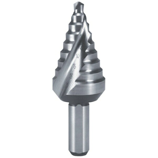 ■ワークへの食いつき性が良好で、スピーディーに安定した作業が可能です。【用途】・被削材： 鉄（強度900N/mm［［の2乗］］以下の物）・アルミ・真鍮・プラスチック（2mmまで）【仕様】・段幅（mm）： 2・段数（段）： 9・シャンク径（m...