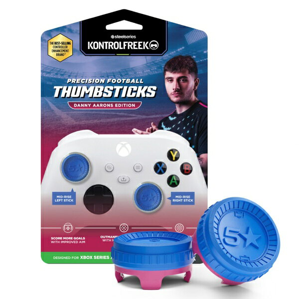 5-STAR 5-STAR(5つ星の実力を手に入れろ)Danny Aarons監修のPrecision Football Thumbsticksは、ワンランク上のプレーを実現するために設計されています。高さを持たせたスティックにより、より正...