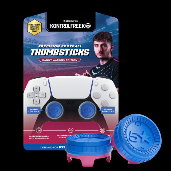 5-STAR 5-STAR(5つ星の実力を手に入れろ)Danny Aarons監修のPrecision Football Thumbsticksは、ワンランク上のプレーを実現するために設計されています。高さを持たせたスティックにより、より正...