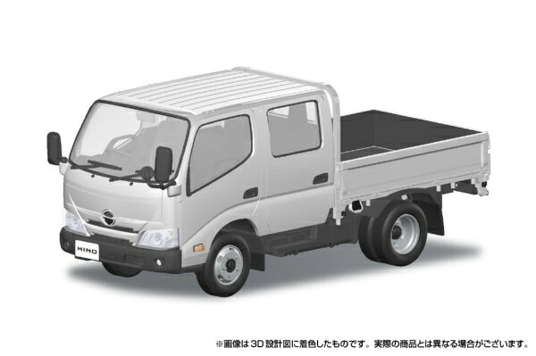 模型界初の2トンWキャブ！■楽プラの「はたらく車」に日野デュトロ ダブルキャブ2t 低床 平トラックが登場します。ボディ形状は勿論のこと、ボディ下部フレームの装備もリアルに再現、リフトアップ仕様にも組み立て可能です。パーツ数を抑え、塗装不要...