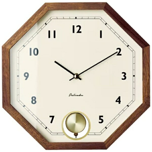 ●風水でも人気な八角形に振り子時計を組み合わせた、インテリアウォールクロック。●針のカチコチ音が気にならないスイープムーブメント仕様。●電池別売品（単3乾電池×2仕様）●サイズ：W28×H28×D7cm●重量：0.9kg●材質：木、アルミ、...