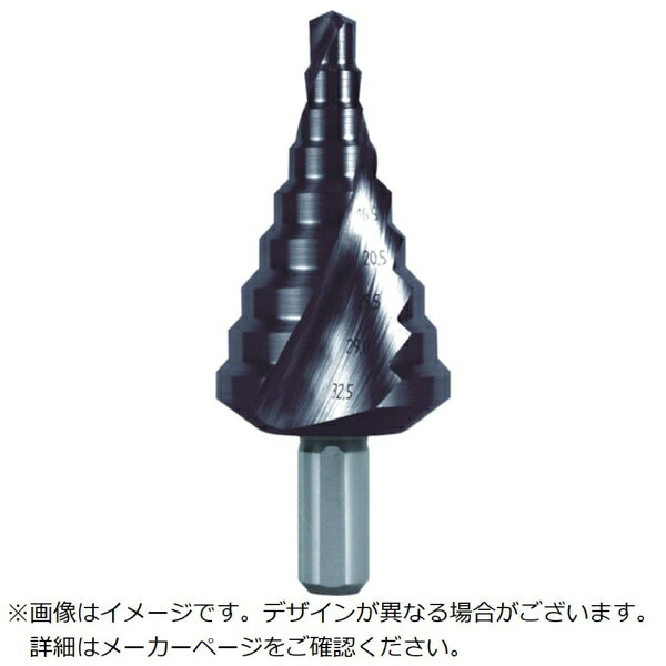 ■高品位の材質を使用し、負荷なく、ビビりのない安定した穴あけが可能です。【用途】・被削材： 鉄板（強度1100N/mm［［の2乗］］以下の物）・アルミ・真鍮・プラスチック（4mmまで）【仕様】・段幅（mm）： 4・段数（段）： 11・シャン...