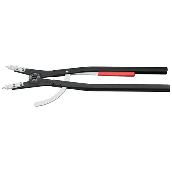 ■ロック機構付です。（解除可能）■先端チップは焼き入れ処理済みで交換も可能です。■ハンドルはブラックパウダーコーティング仕上げです。【用途】・軸用スナップリングの取り付け、取り外しに。【仕様】・リング使用範囲（mm）： 252〜400・全長...