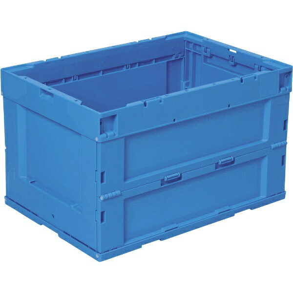 ■短手側のロック機能により、段積み時の倒壊を防止します。【用途】・商品の保管及び輸送【仕様】・容量（L）： 50・色： ブルー・外形寸法（mm）間口： 530・外形寸法（mm）奥行： 366・外形寸法（mm）高さ： 325・有効内寸（mm）...