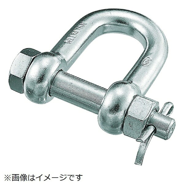 ■ワリピンが付いているので、ナットが外れにくくなっています。【用途】・チェーン・ワイヤ・ロープ等の連結や、端末金具のジョイントに。・特に、振動が多いなどで通常のシャックルではピンが緩む可能性のある場所に。【仕様】・ねじ径： M16・使用荷重...