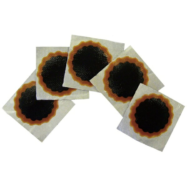 チューブ補修用パッチ。用途の多い3サイズを小分けにしました。端のオレンジの部分フェザーエッジは非常に薄くなっており、密着性が高く、チューブの均一な膨らみを阻害しないため、補修後の快適な乗り心地をお約束します。■サイズ：（F1）φ25mm■内...