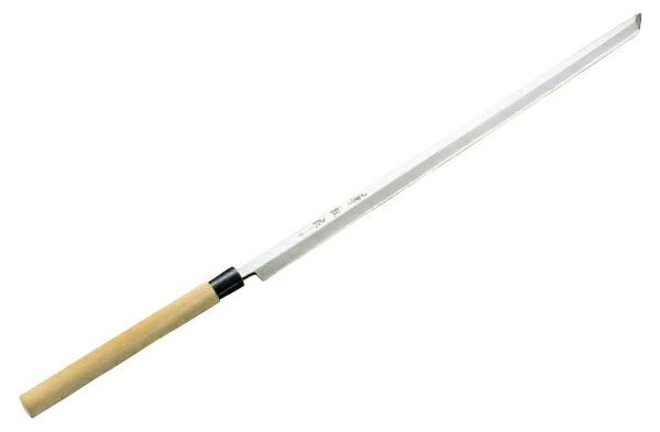 業務用では一般的なラインで、刃研ぎも簡単にでき、取扱いがやさしい庖丁です。■熟練の庖丁鍛冶職人が、日本刀と同じ手法の火造り鍛造、焼入れ（硬度を出す）、焼きもどし（粘り強さを出す）を行った1丁ずつ全てが手作りの魂がこもった逸品です。■片刃