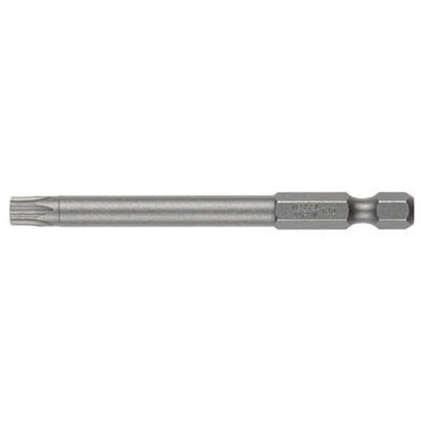 ■トルクス［［R下］］ねじ専用ビットです。【仕様】・刃先： T20・全長（mm）： 100・シャンク径（mm）： 6.35・呼称： J