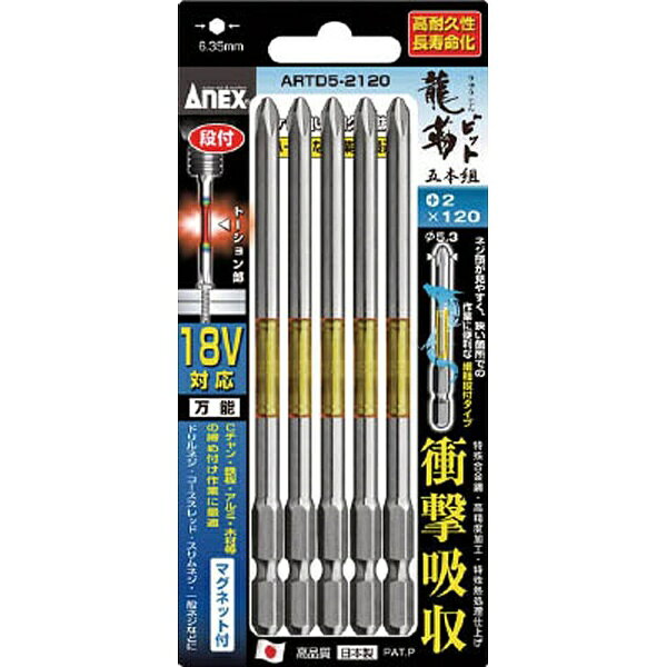 ■ねじ頭が見やすく、狭い場所での作業に最適です。■トーション部で衝撃を吸収します。■サビに強い光沢表面仕上げです。■驚異の耐久性で長寿命です。■先端欠けに強いです。■カムアウトを抑制します。【仕様】・刃先：（＋）2・全長（mm）： 65・丸...