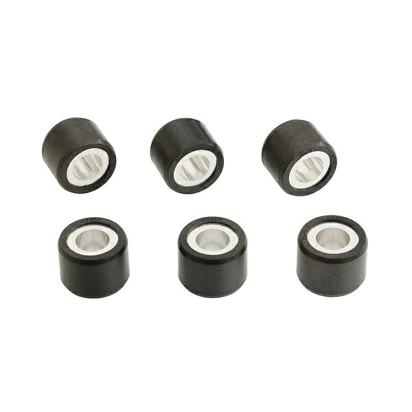 ●φ20.0×15.0mm・6個入りで、耐熱性と耐摩耗性に配慮した6.0gウエイトローラーです。外径φ20.0×幅15.0mm、6.0g仕様の6個入りで、プーリー内部の高熱・高圧環境での使用を想定したウエイトローラーです。エンジニアリングプ...
