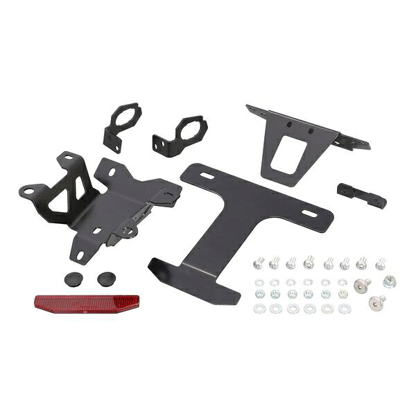 ●スチール製ブラック仕上げでボルトオン装着可能なADV150/KF38専用フェンダーレスKIT。3ピース伸展ステーとリフレクターKITを付属。テール周りをすっきりスマートなスポーツスタイルにするフェンダーレスKITです。スチール製ブラック塗...