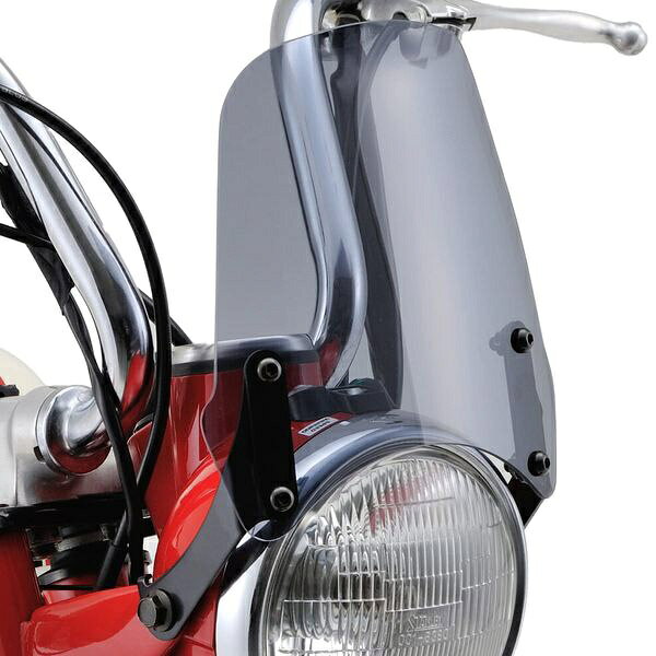 モンキーZ50JZ-P・ゴリラ専用品。4MINI専用サイズ縦198×横187mmのポリカーボネート2mm製スモークです。定評あるエアロバイザーをモンキー/ゴリラ向けに専用品として再設計したNEWエアロバイザーの車種別キットです。4MINI専...