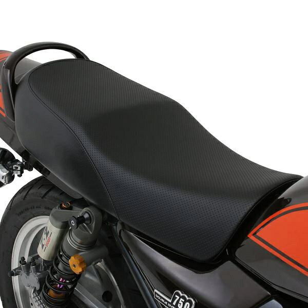 ゼファー750/RS（91?06）専用のディンプルメッシュ表皮採用リプモシート。ブレーキング時の前ずれを抑制。ゼファー750・ゼファー750RS（91?06）専用設計のリプレイス系ハイパフォーマンスシートです。純正シートベースをそのまま活用...