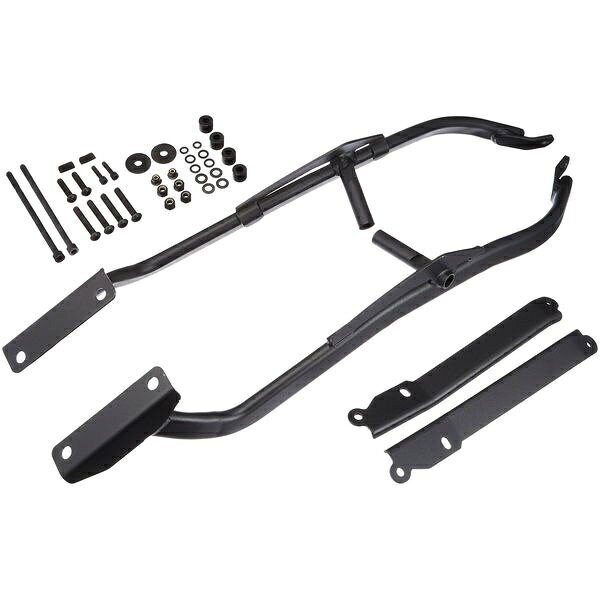 VFR800V-TECにGIVIトップケースを装着する専用フィッティング車種専用構造でGIVIトップケースを装着するためのフィッティングです。モノキー・モノロックの両方に対応し、純正グラブレール、マフラー、タンデムステップホルダー専用で装着...