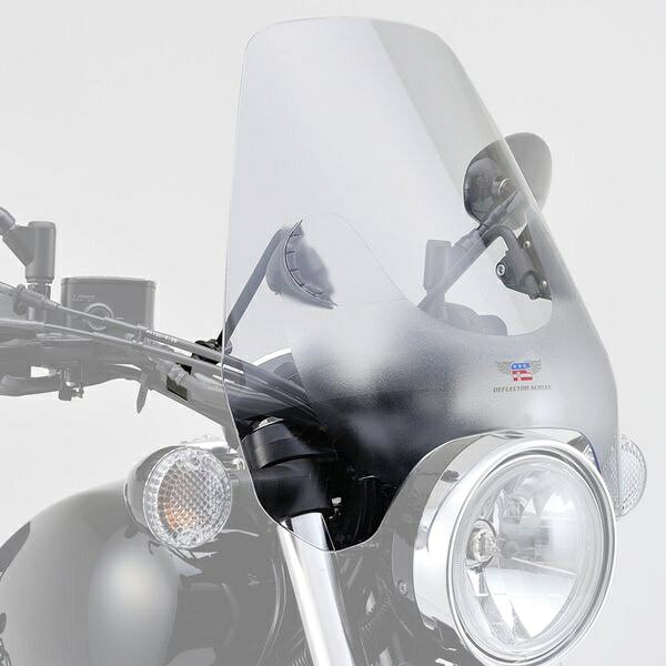 KAWASAKI Z125 PRO向けNational Cycle製Deflectorスクリーン。クリア色のポリカーボネートFMRコート採用、H380×W360mm。National Cycle製DEFLECTORスクリーン汎用シリーズで、...