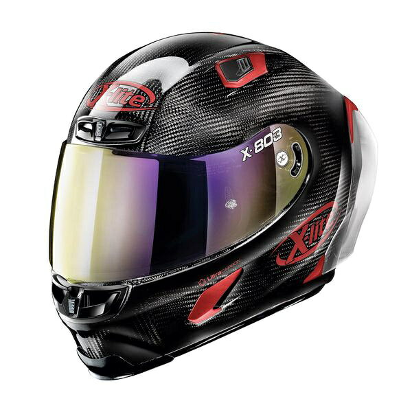 軽量カーボン&コンポジット製レースヘルメット「イリジウムエディション」Mサイズです。NOLAN X-lite X-803RS ULTRA CARBONシリーズの「イリジウムエディション」Mサイズ（57?58cm）フルフェイス・レーシングヘル...
